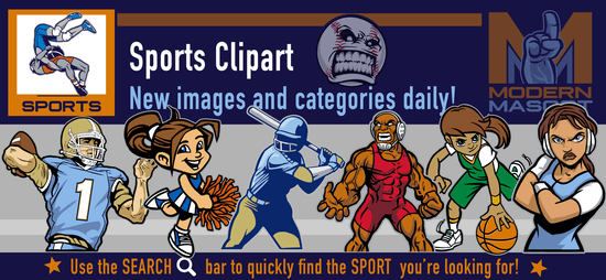 Sports Clipart – Modern Mascot and Team Logos