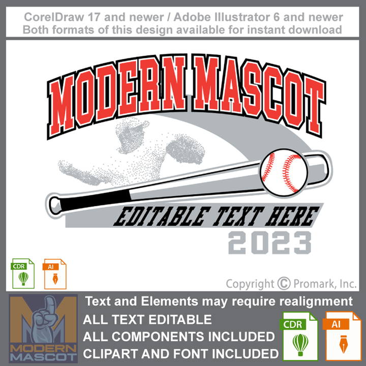 Baseball Templates – Modern Mascot and Team Logos