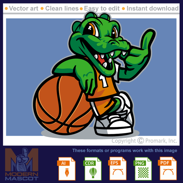 Gator Basketball 2 - gator_22_basketball_02 – Modern Mascot and Team Logos